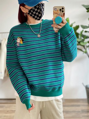 纸袋家纯棉加绒米奇刺绣卫衣