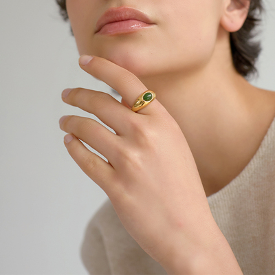 AuRevoirLesFilles祖母绿戒指