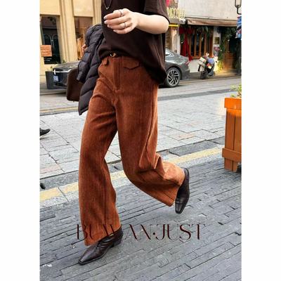 BUWANJUST 高品定制加厚加绒人字纹时尚百搭配腰带西裤 B2563