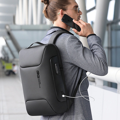 Bange新款背包男防水双肩包男士商务旅行电脑跑车背包backpack
