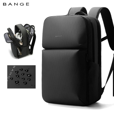 班歌商务通勤双肩包跨境大容量感背包多功能学生电脑书包男包
