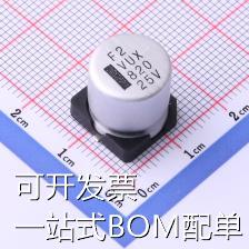 VUX821M1ETR-1313 贴片型铝电解电容 820uF ±20% 25V 现货