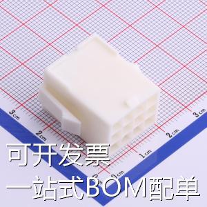 HX41406-12R 压线端子胶壳 4.14mm 3x4P 母胶壳 白色 mini-univer