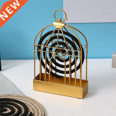 Nordic Gold Birdcage Mosquito Coil Holder Summer Days Iron