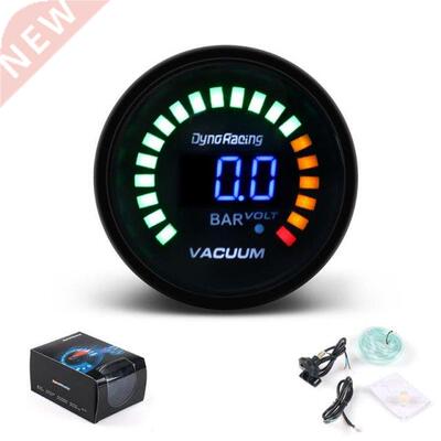 2 52mm Universal Car Vacuum Gauge Bar Meter 12V Blue Digita