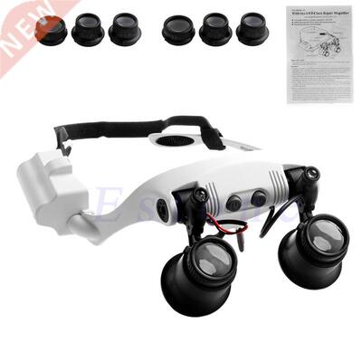 LED Magnifying Eye Magnifier Glasses Loupe Jeweler Watch Rep
