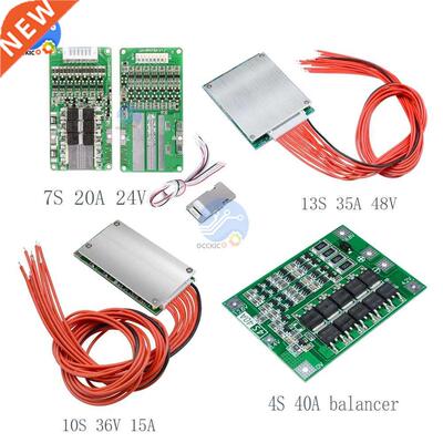 BMS 4S 40A/7S 20A 24V/10S 6V 15A/1S 5A 48V 18650 Lithium