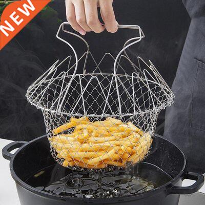Stainless Steel Fry Basket 2021 New Frying Basket Useful Dra