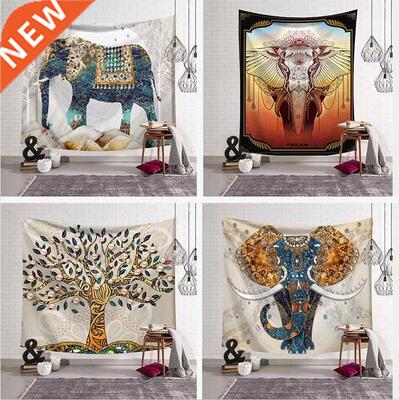 Home Decoration Elephant Tapestry Wall Hanging Throw Hippie