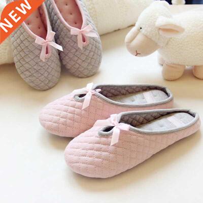 Lovely Bowtie Winter Women Home Slippers For Indoor Bedroom