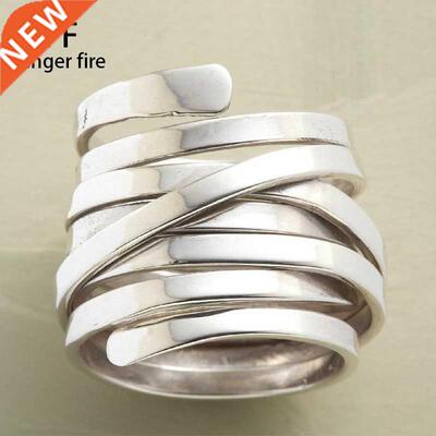 Large Copper Alloy Spral Plan Crcle Women's Rng Weddng