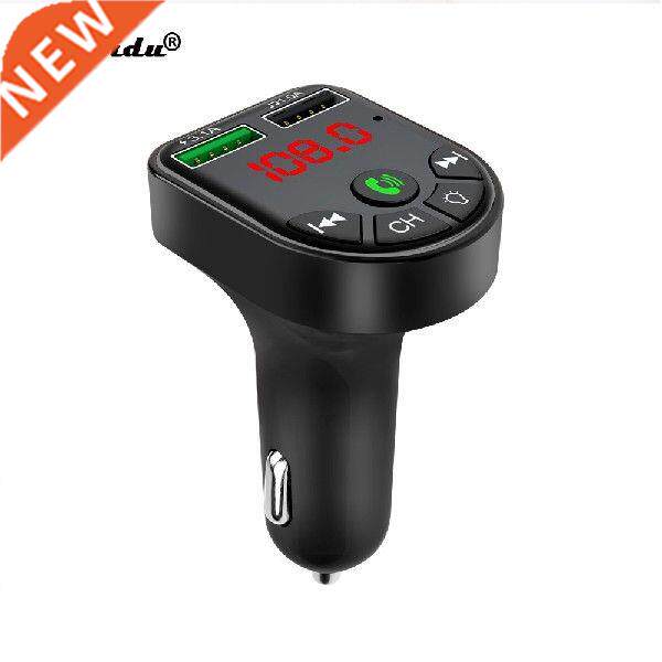 kebidu Ambient Light Bluetooth5.0 FM Transmitter Car MP3