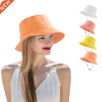2022 Ladies Bucket Hat Women Summer Sunscreen Panama Hat Sun