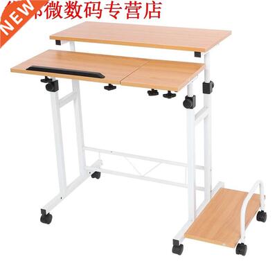 Laptop Desk Stable with Wheels Mobile Laptop Standing Desk F