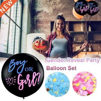 1 Set Boy Or Girl Balloon Gender Reveal Baby Shower