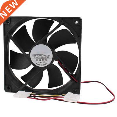 PC Brushless DC Coolng Fan 4 Pn Connector 7 Blades 12V 12c