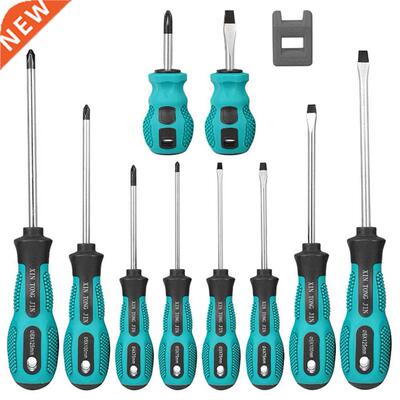 10pcs Chrome Vanadium Steel Screwdriver Set Phillips Slotted