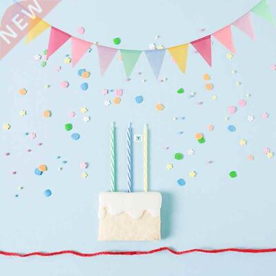 4m Multiolor Jute Linen Flags Pennant Birthday Bunting Banne