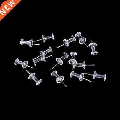 40pcs/set Clear Transparent Plastic Tacks Push Pins Assorted