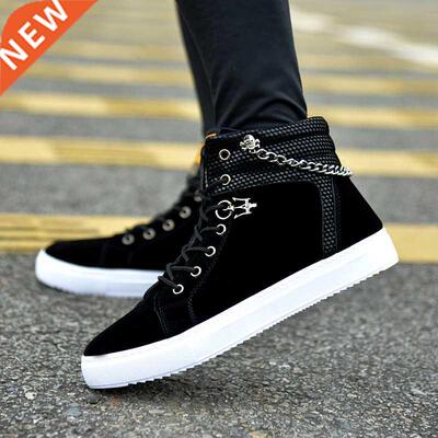 Men's Casual Skateboarding Shoes High Top Sneakers B