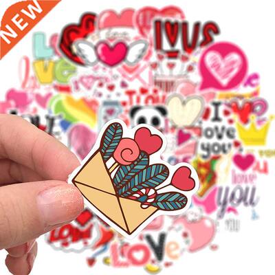 50pcs LOVE Stickers For Notebook Lap Scrapbooking Materia