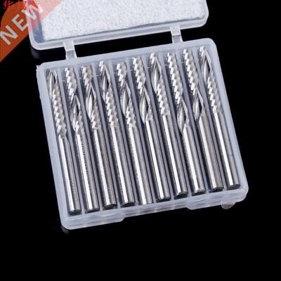 10 pièces 4mm tige simple cannelure carbure spirale f