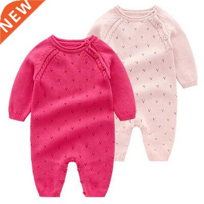 2022 Baby Knitted Rompers Pure Cotton Babies Clothing Newbor