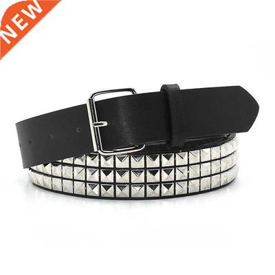 GAOKE Pyramid Fashion Rivet Belt Men&Women's Studded Bel