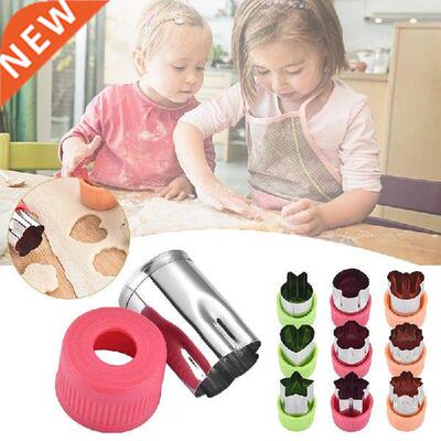 Stanless Steel Vegetable Frut Cutter Mold 3pcs Star Heart