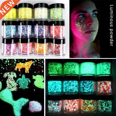 5g Luminous Nail Glitter Sequin Neon Hexagon Fluorescent