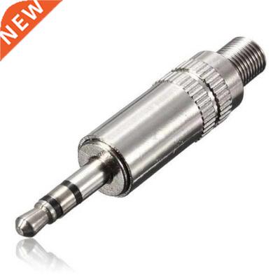 2pcs Headphone Connector 3.5mm Alloy Jack Plug Earphone Ster