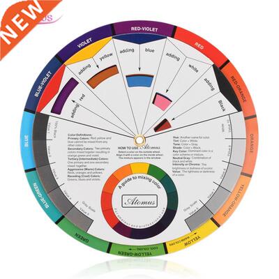 360° Rotates Tattoo Mixing Twelve Color Wheel Profession
