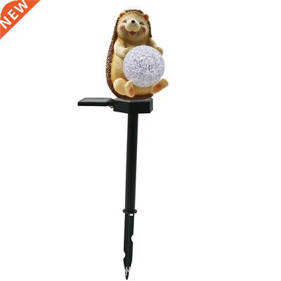 Solar Powered Garden Lghts Hedgehog Desgn Decoratve