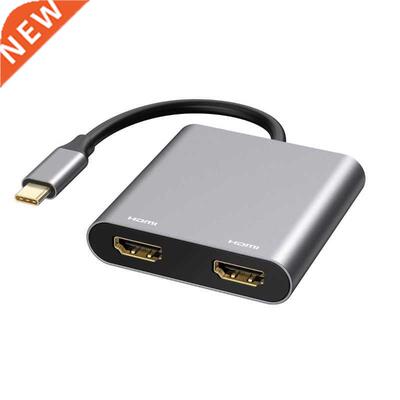 USB C Hub To Dual 4K HD HDMI-Compatible USB.0 Docking Stati
