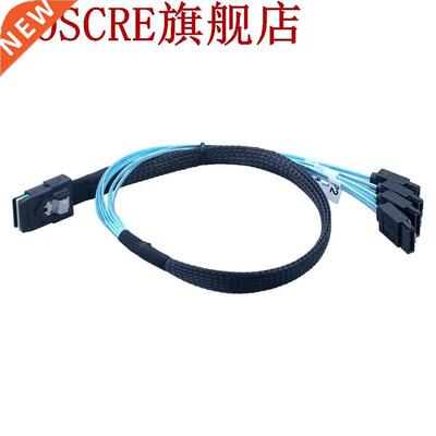 Mini SAS 4i SFF-8087 36P 36-Pin Male to 4 SATA 7-Pin Splitte