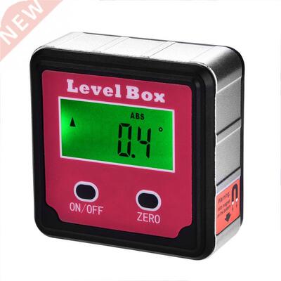 4x90 Degree Protractor Inclinometer Level Bevel Box Angle Fi