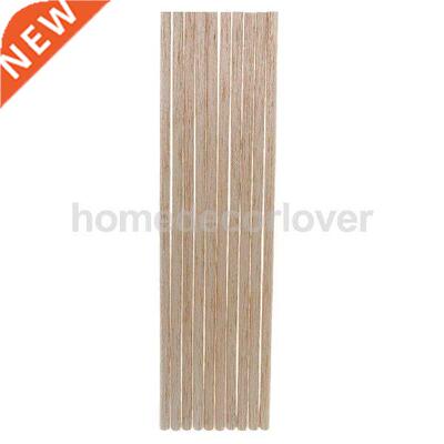10 Pieces Balsa Wood Unfinished Wood Craft Semi-Circle