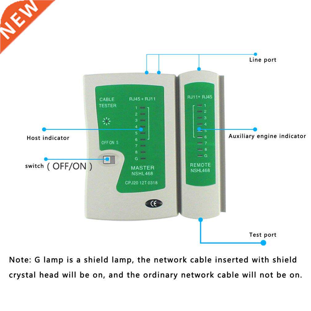 Network Cable Tester RJ45 RJ11 UTP LAN Cable Tester Detector