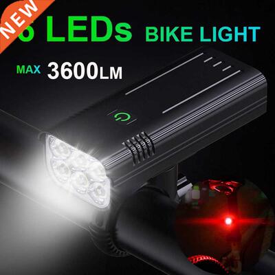 NEWBOLER Bike Light 3600 Lumens USB Chargeable Aluminum MTB
