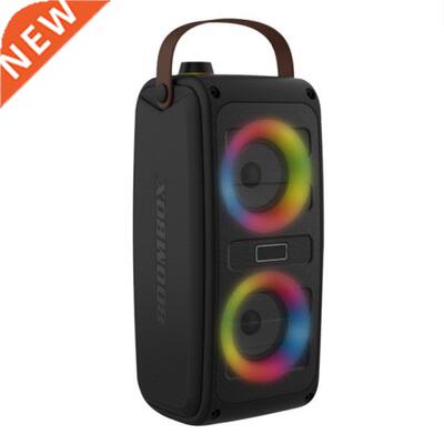 LED Portable Bluetooth Speaker With Subwoofer, FM Radio, Boo
