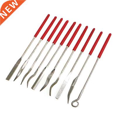 10Pcs Diamond Coated Riffler Files Watch Jewelry Files Tools