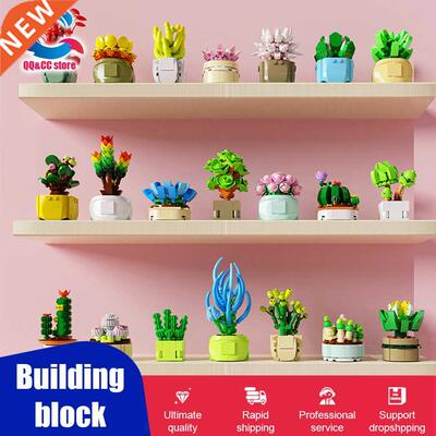 Mystery Box Building Blocks Flower Granular Fleshy Potted Ch
