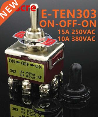 1PCS 12MM E-TEN303 9 pins 3 position 15A 250VAC 10A 380VAC d