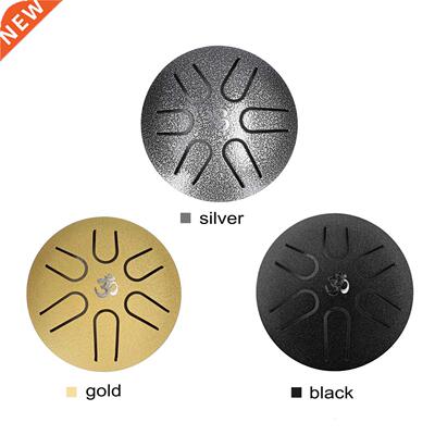 3 inch 6-Tone Steel Tongue Drum Hand Pan Drums with Drumstic