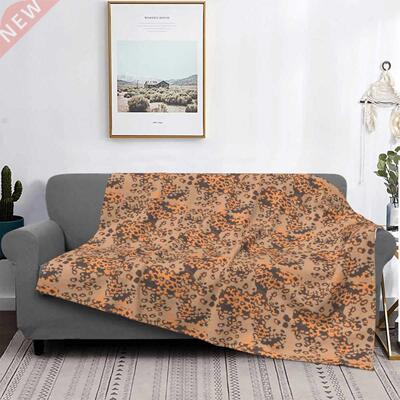Camo Oak Blanket Camouflage Military Bedspread Plush Soft ve
