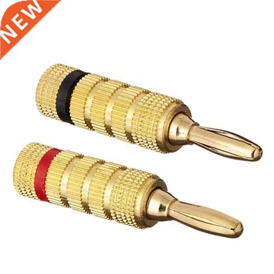 1/2Pair Banana Plug 24K Gold Plated 4mm Banana Connector, Sc