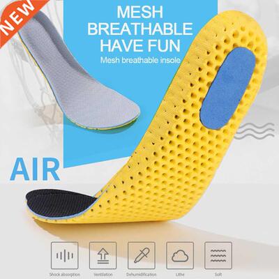 1 Pair Unisex Memory Foam Shock Absorption Breathable Insole