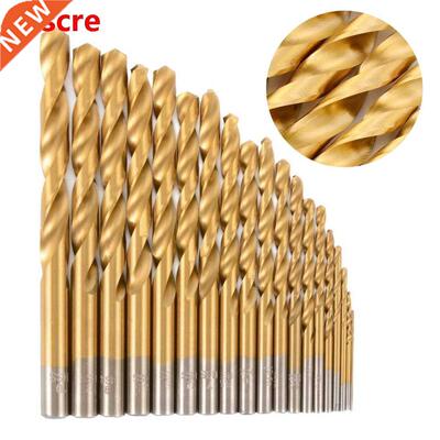 19Pcs High Speed Steel Diamond Drill Bit Set Titanium Coated