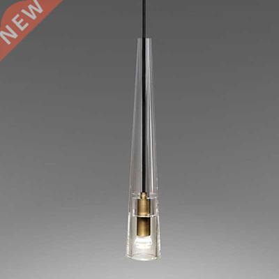 Modern Minimalist clear glass pendant light fixture for