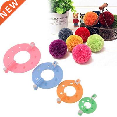 4Pcs/Set Pompom Maker Kit Crafts Different Sizes Plush Ball